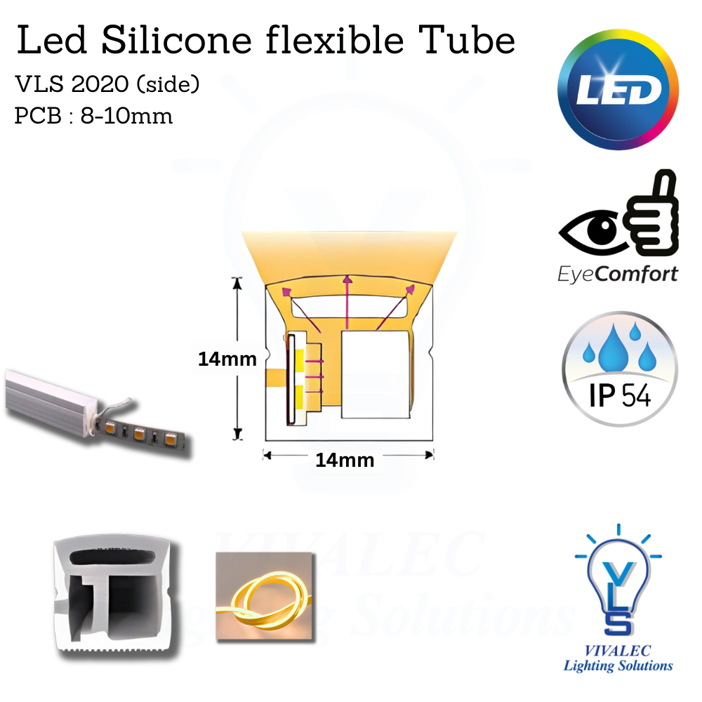 VLS 2020S LED Silicone Flexible Tube - Vivalec Lighting Sdn Bhd