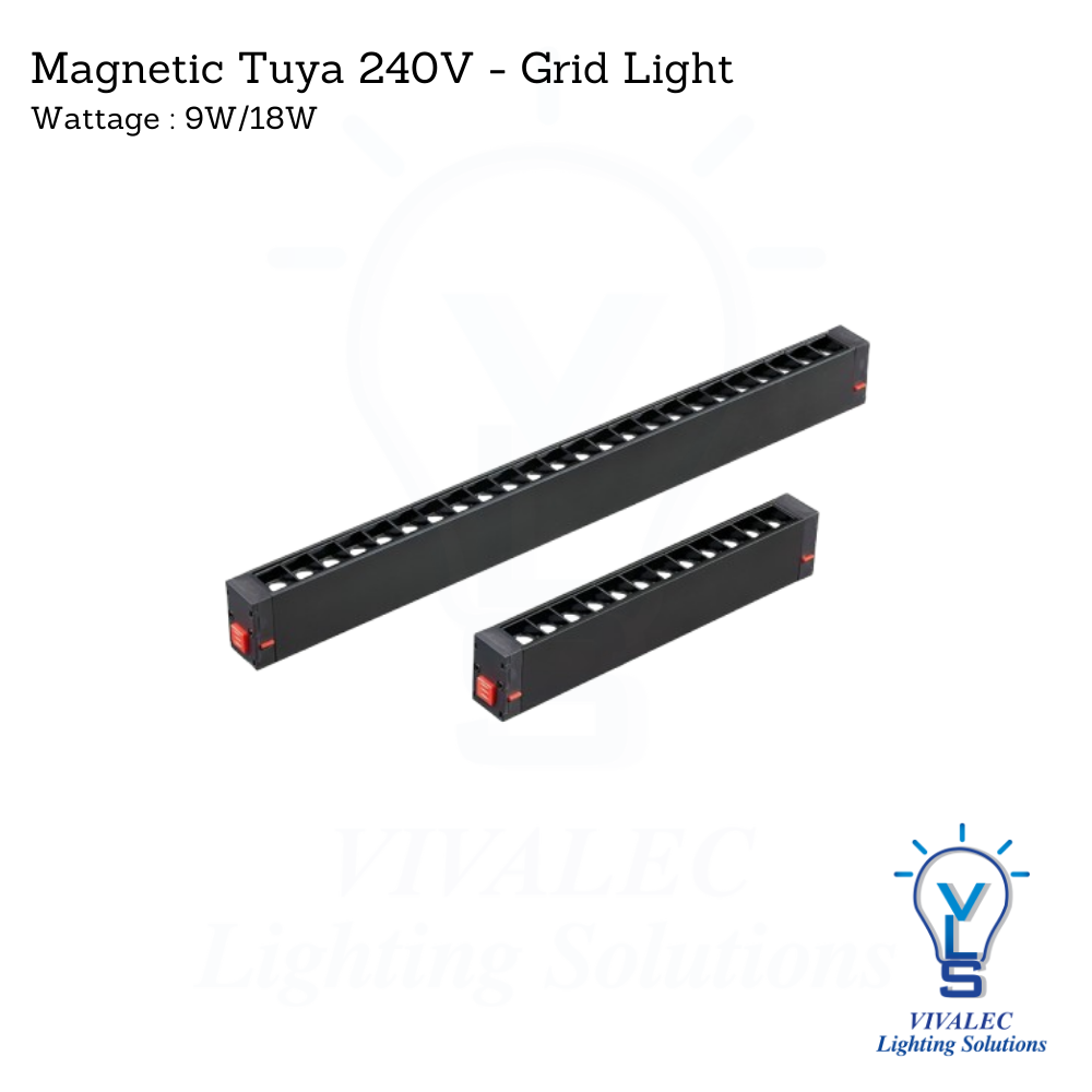 VLS 3.0 240V LED MAGNETIC TRACK LIGHT TUYA SMART HOME - Vivalec Lighting Sdn Bhd