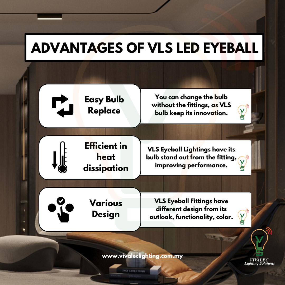 [ VLS ] Eyeball Fitting VLS-1618 High Deep 85mm Ceiling Spotlight - Vivalec Lighting Sdn Bhd