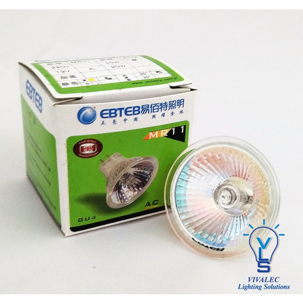 MR11 GU4 12V 20W Dimmable Halogen Bulb - Vivalec Lighting Sdn Bhd
