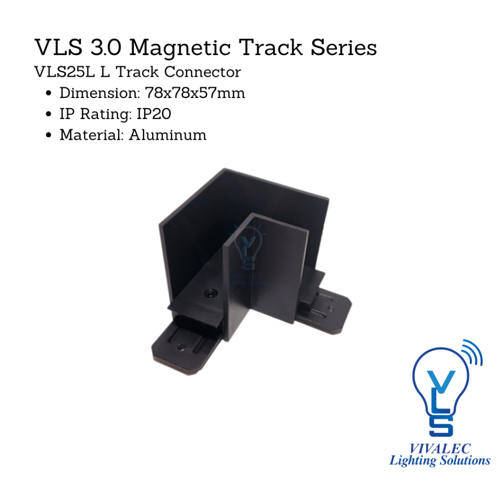 SMART HOME 3.0 LED MAGNETIC TRACK LIGHT L TRACK CONNECTOR VLS25L ...