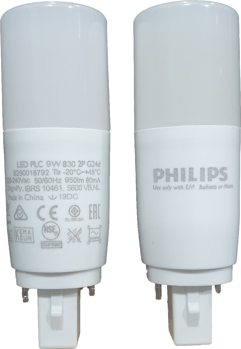 Philips LED Stick PLC type 9W G24d Base 2 Pin Warmwhite 3000K / Cool ...