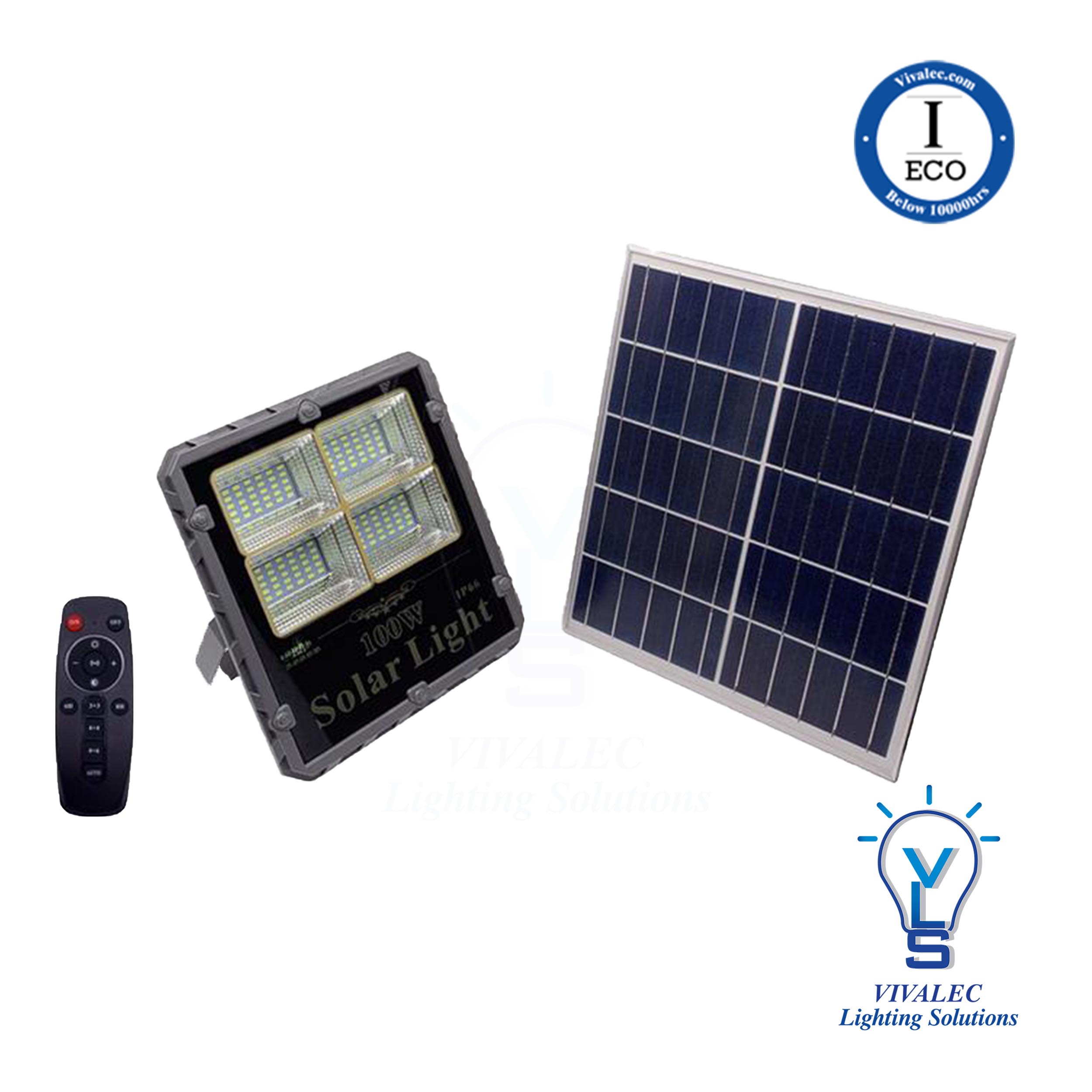 Outdoor Solar Flood Light 100w/200w/300w IP66 Waterproof Grade QC ...