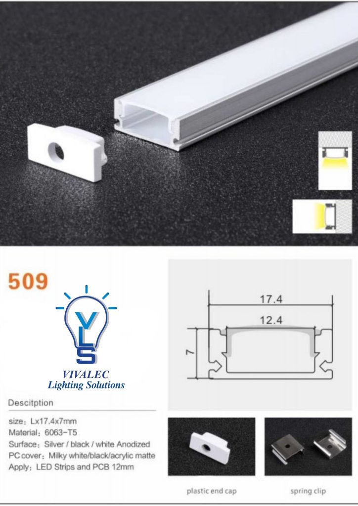 509 Aluminium Profile Led Strip - Vivalec Lighting Sdn Bhd