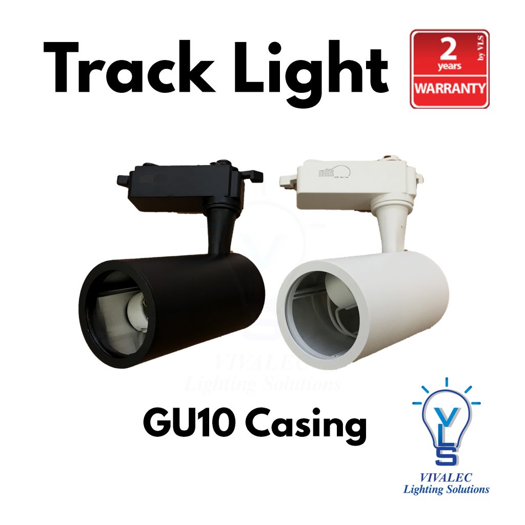 [Ready Stock] Track Light Casing GU10 Base - Vivalec Lighting Sdn Bhd