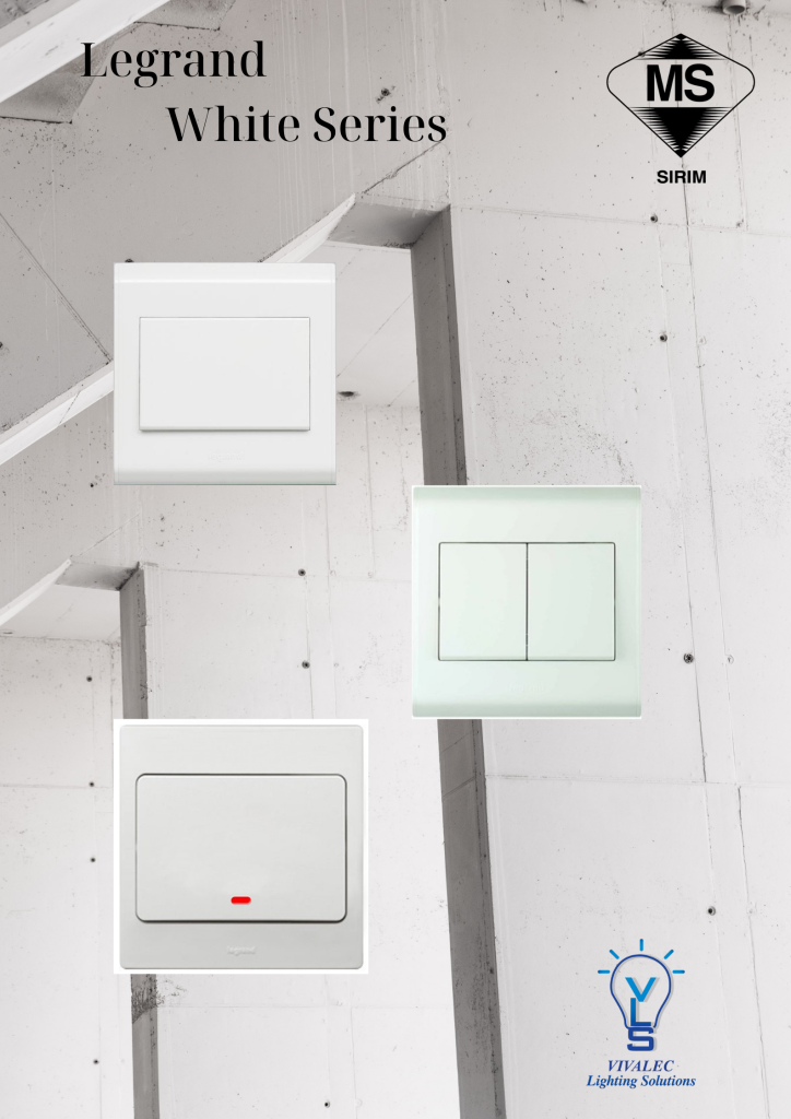 {SIRIM} Legrand Swtich Modern Design 1G1W 2G1W 20A - Vivalec Lighting ...