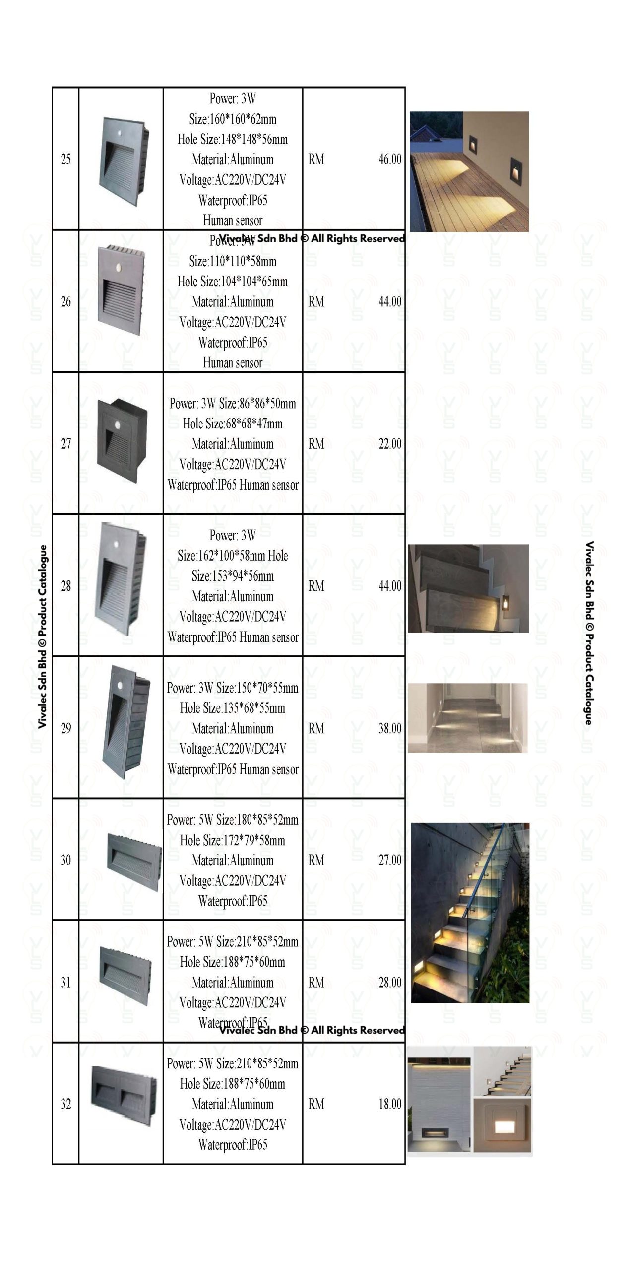 VLS Product Catalogue Stairs Light LED Corridor Walkway Outdoor Parking ...